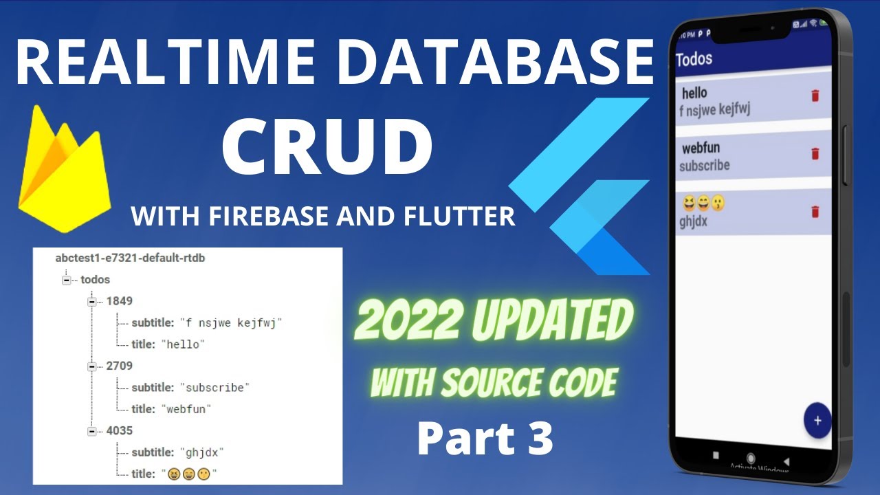 Crud Realtime Database Firebase Flutter Youtube