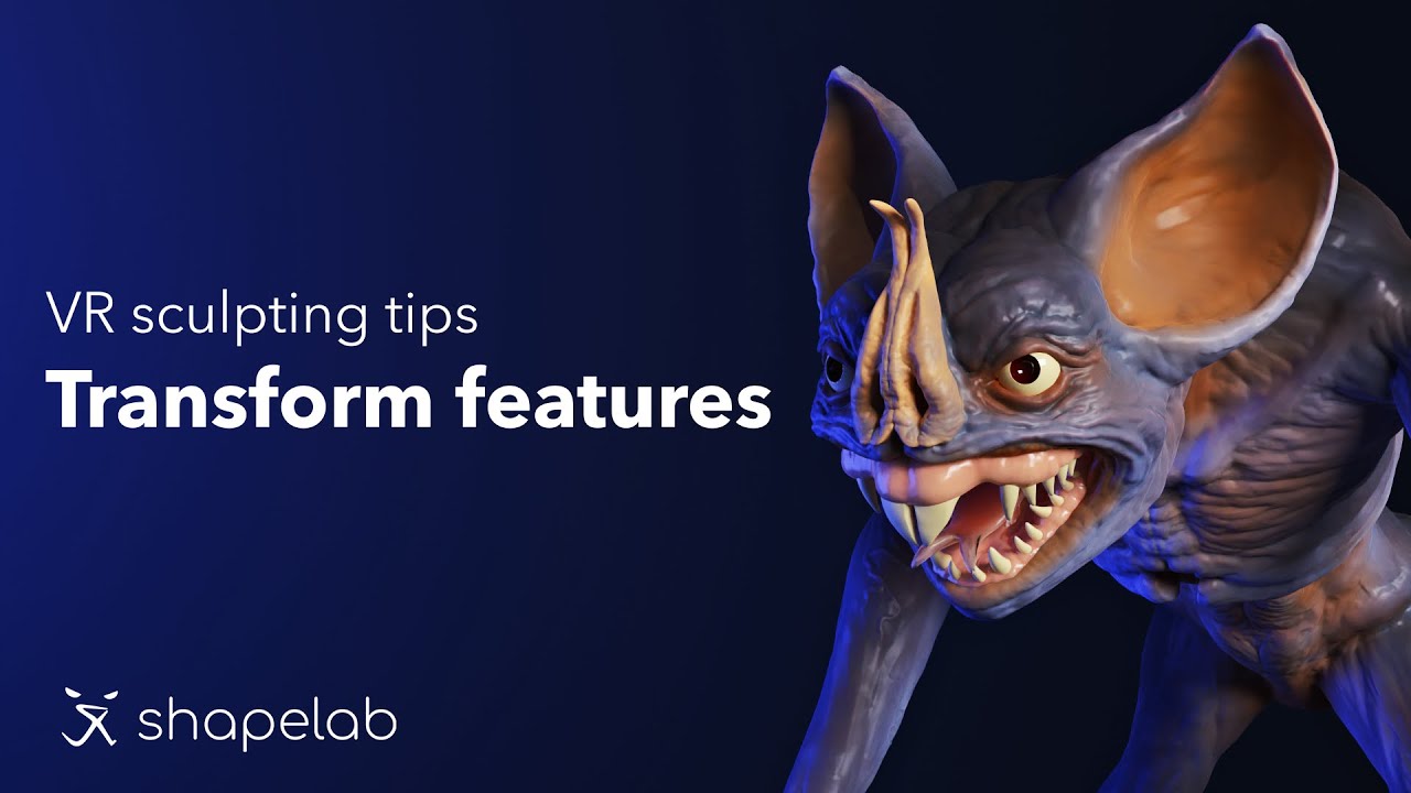 Shapelab Vr Sculpting Tips Using Transform Features Youtube