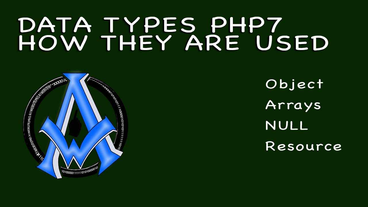 Data Types In Php 7 Objects Arrays Null Resources Youtube