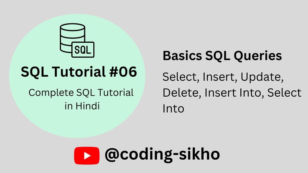 Basics Sql Queries Sql Basics Queries For Beginners Youtube