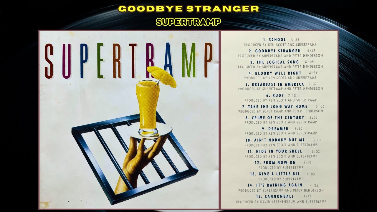 Goodbye Stranger Supertramp Youtube Music