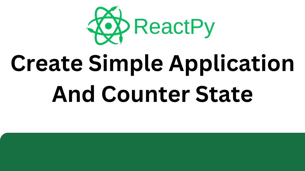 Reactpy Tutorial Create Simple Application And Explore Youtube