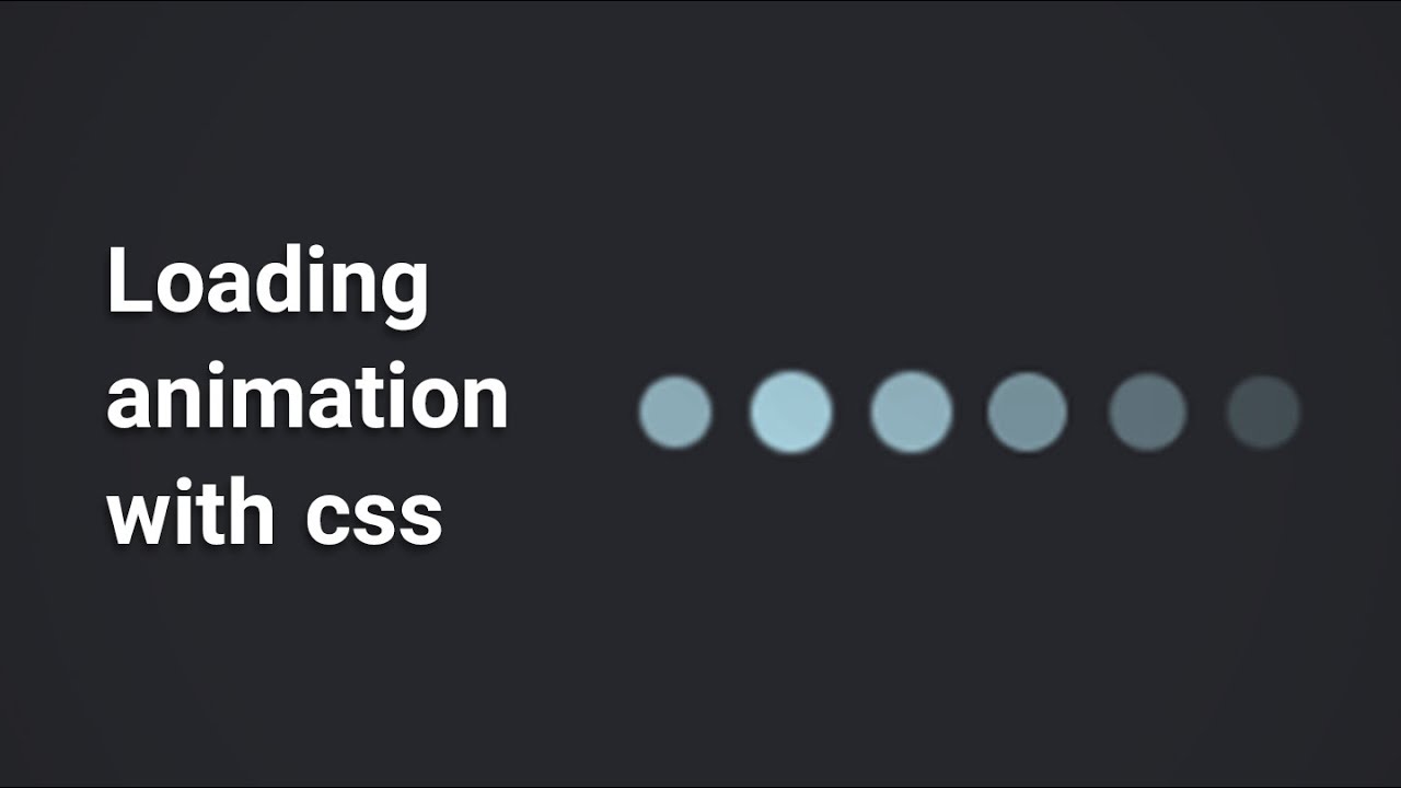 Make Website Loader Using Html And Css Css Loading Animation Youtube