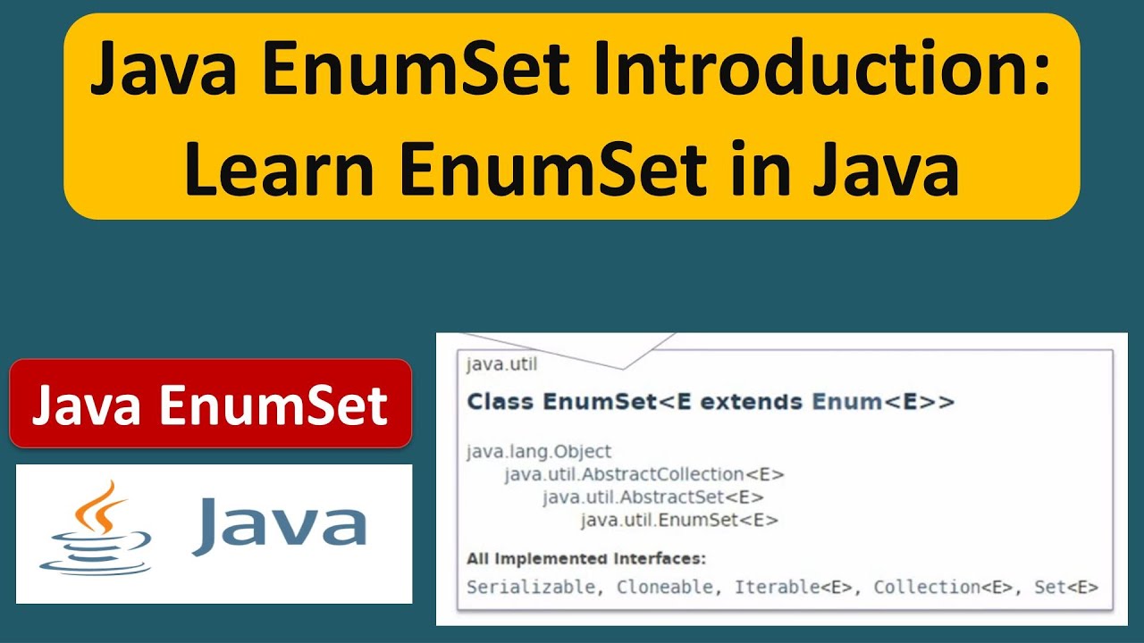 Java Enumset Introduction Learn Enumset In Java Youtube