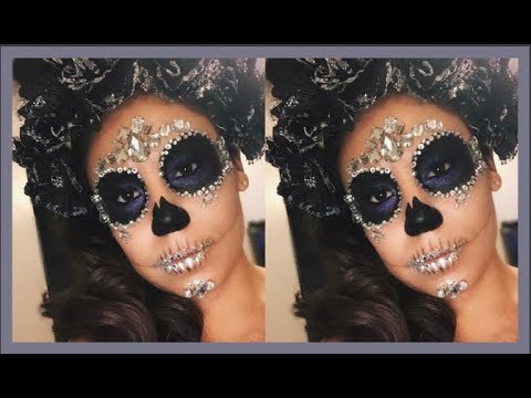 Diamond Sugar Skull Makeup Tutorial Halloween Makeup Tutorial Youtube