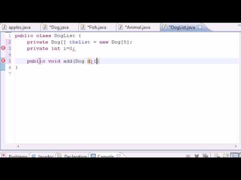 Java Programming Tutorial 59 Class To Hold Objects Youtube
