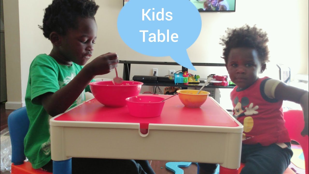 Sitting At The Table Kids Learning How To Set The Table Table