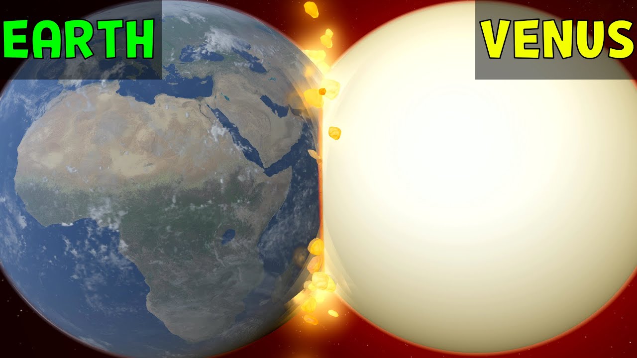 What If Venus Collides With The Earth Universe Sandbox Youtube