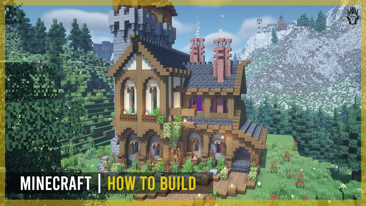 Minecraft Manor Minecraft Middle Ages Manor House Building Houses