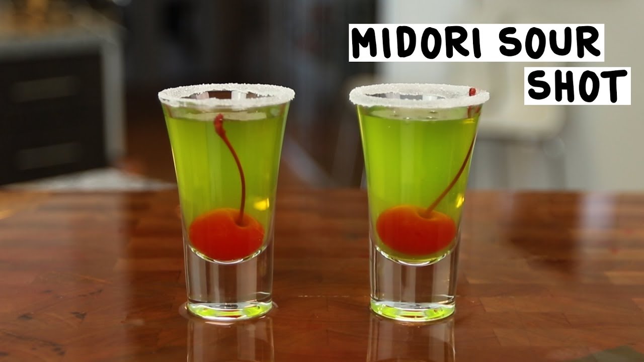 Midori Sour Shot Tipsy Bartender