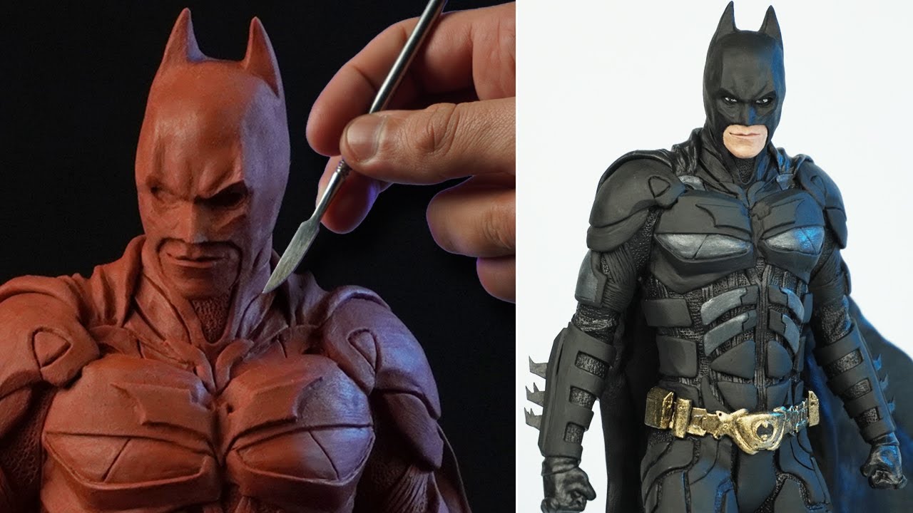 Sculpting Batman The Dark Knight Timelapse Youtube