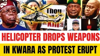 Breaking News Protest Erupt In Kwara After Helicopter Dropped Armed Men ...