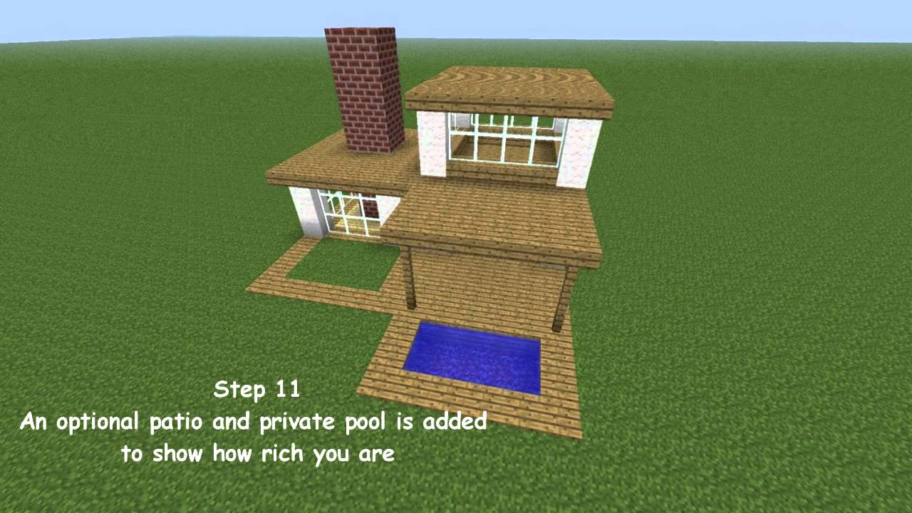 Minecraft Modern House Tutorial Youtube