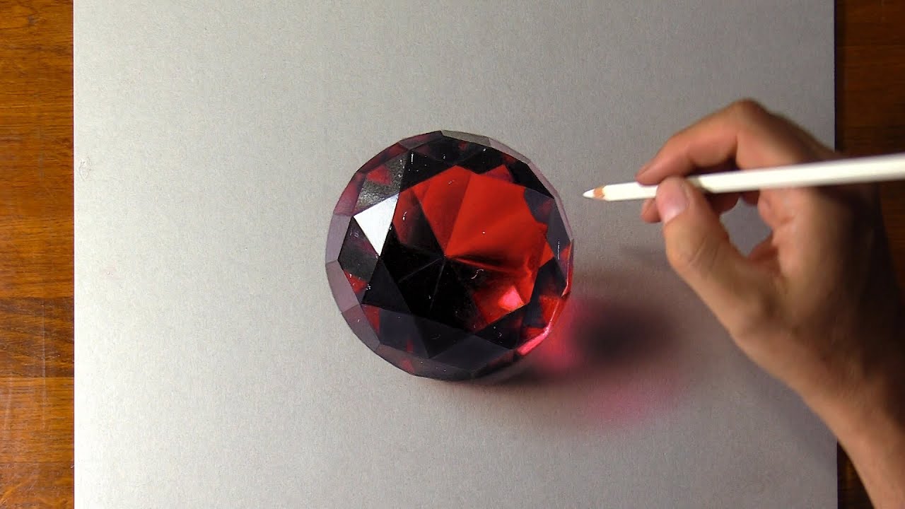 Red Ruby Drawing Youtube