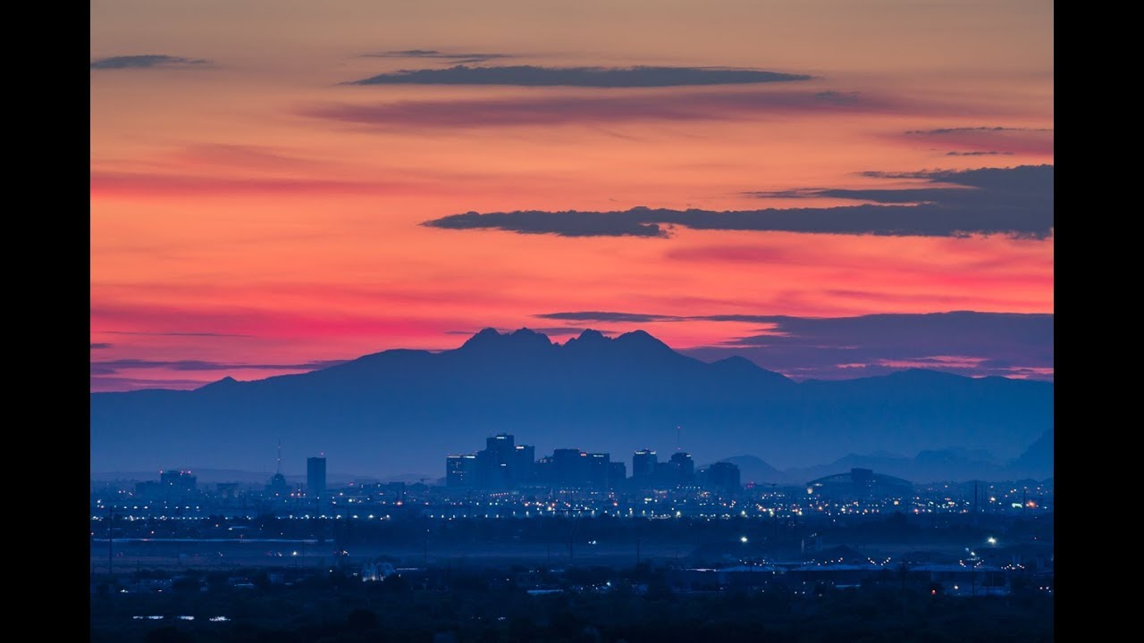 Phoenix Four Peaks Sunrise Timelapse 4k Youtube