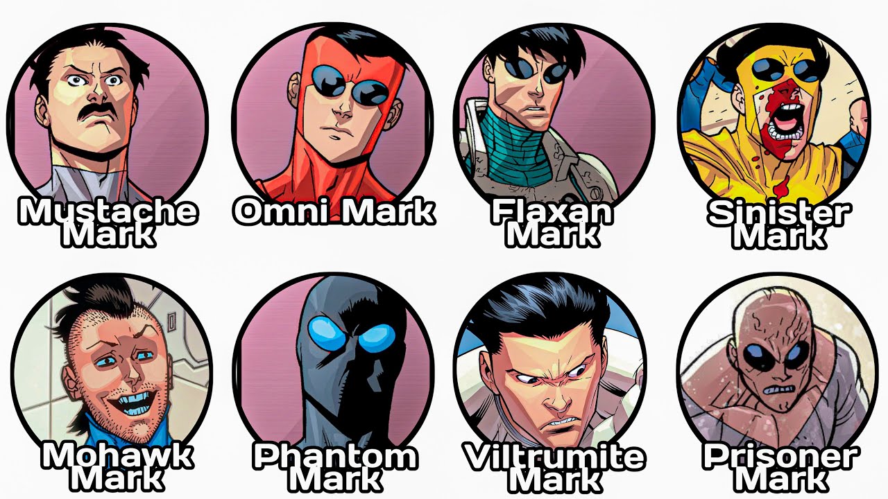 Every Mark Variant In The Invincible War Explained Youtube
