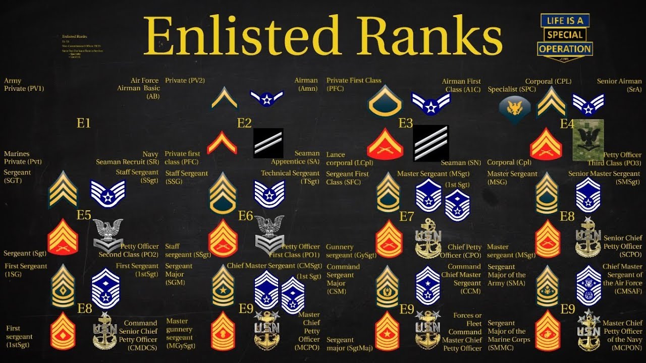 Army Enlisted Ranks Explained