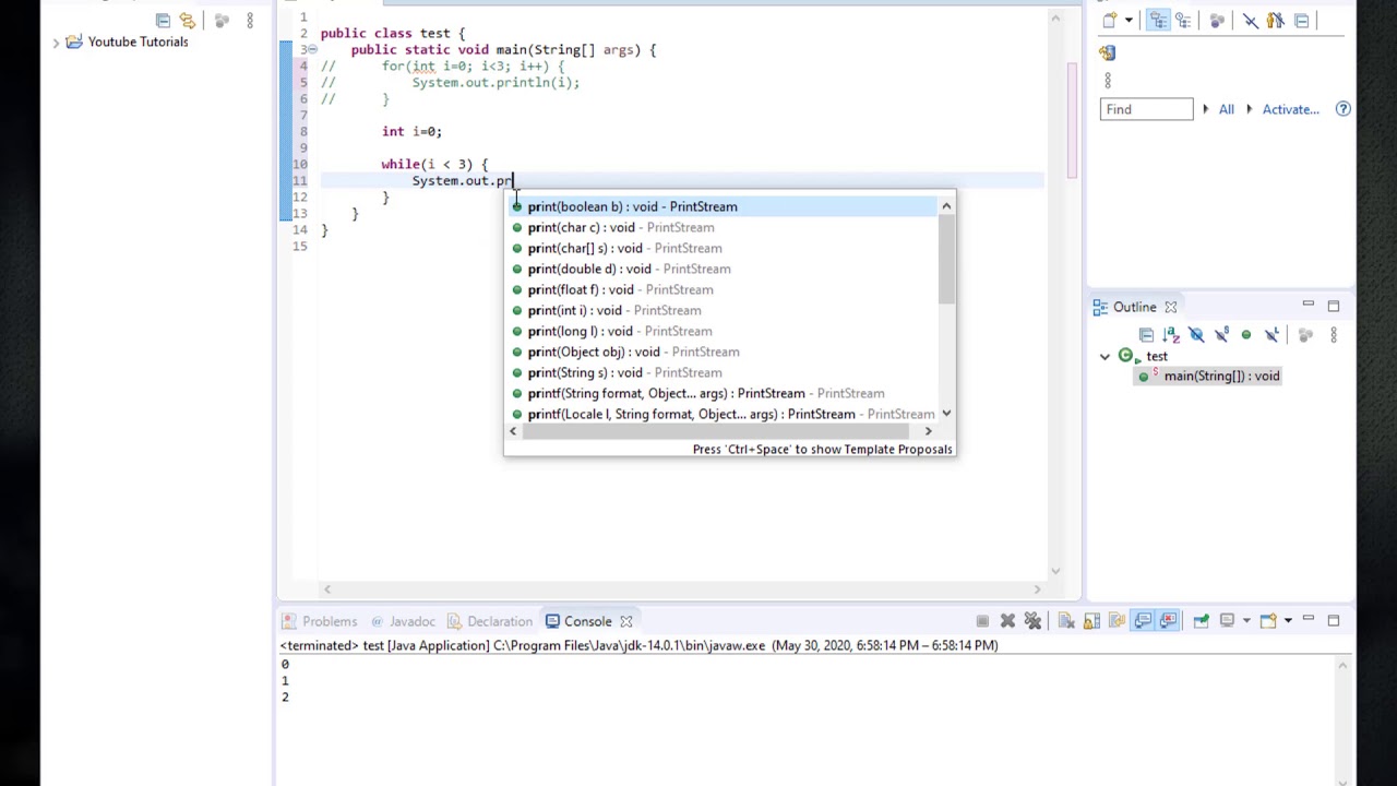 Java Tutorials Part 08 Loops Youtube