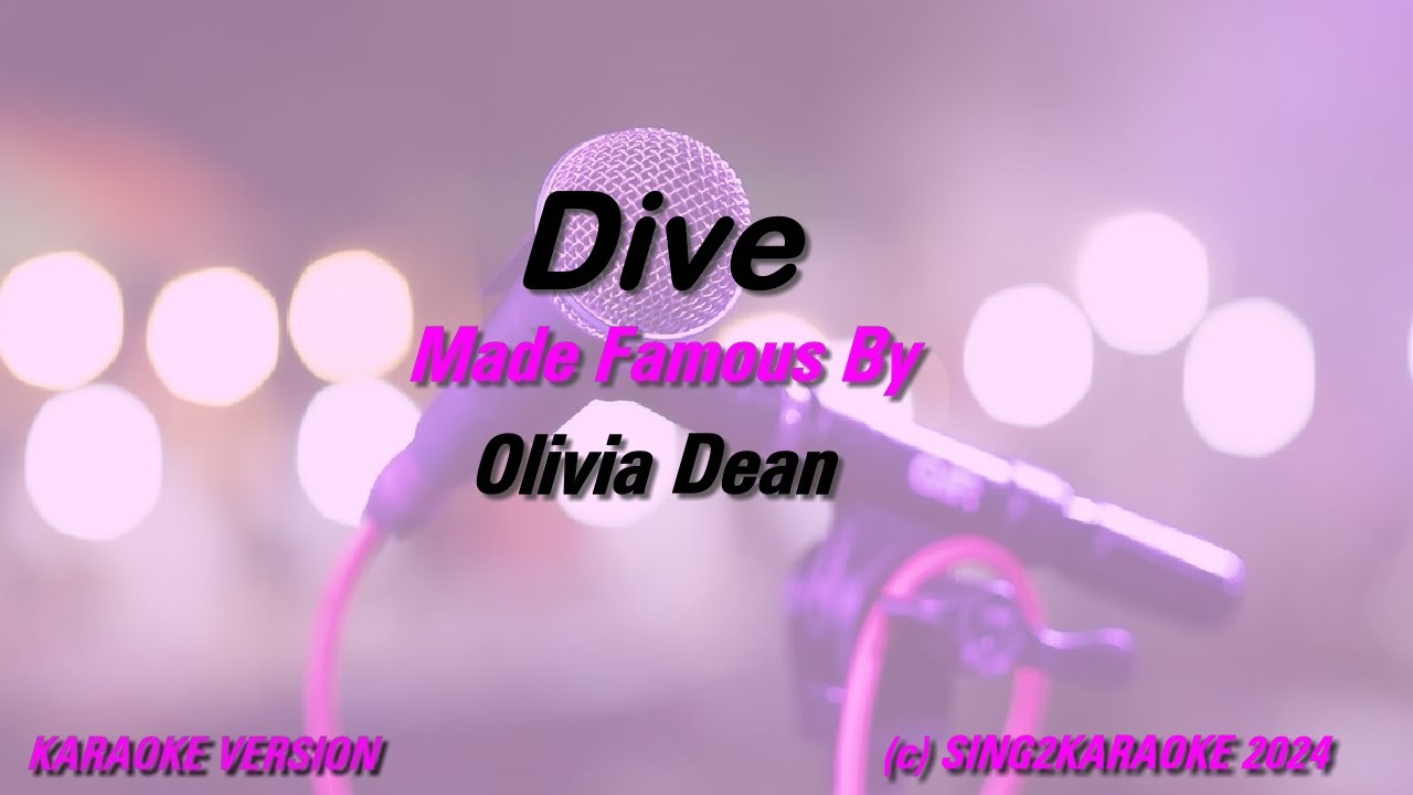 Olivia Dean Dive Karaoke Version Lyrics Youtube