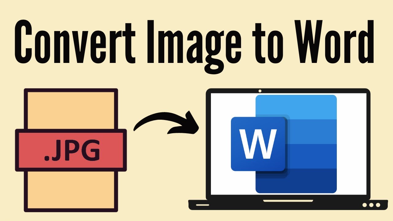 How To Convert Image To Word Document Youtube