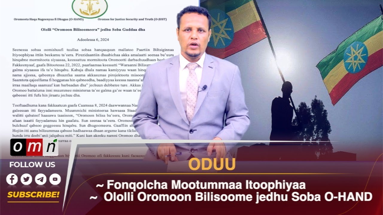 Omn Oduu Adoolessa 10 2024 Youtube