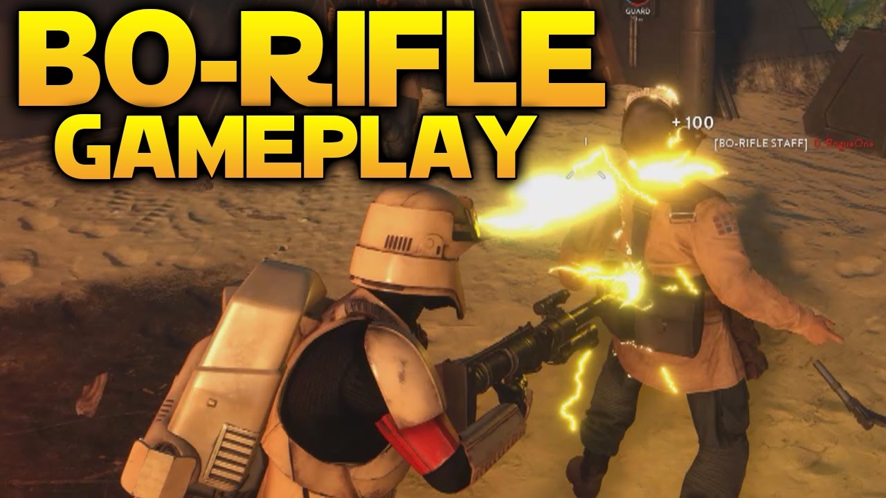 Star Wars Battlefront Bo Rifle Gameplay One Hit Melee Youtube