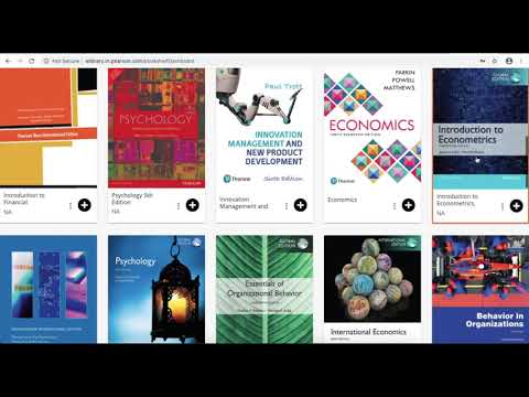 Accessing E Books On Pearson Platform Youtube