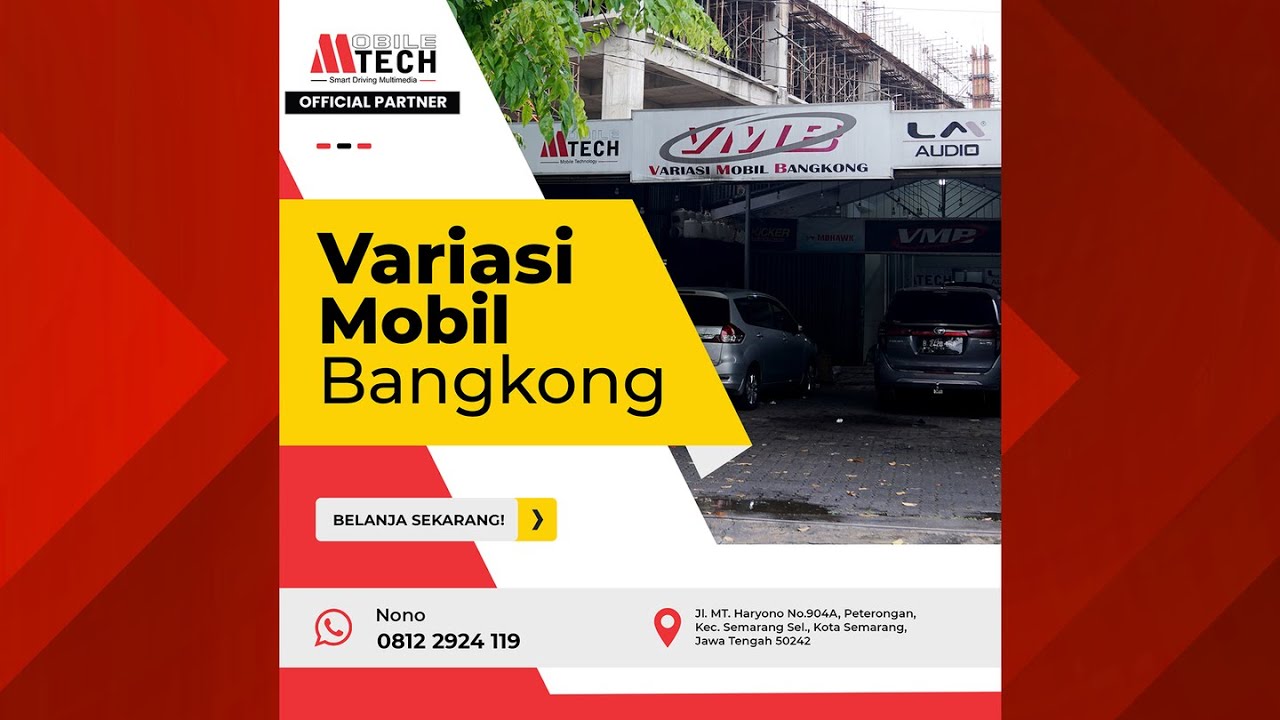 Official Partner Mobile Tech Variasi Mobil Bangkong Youtube