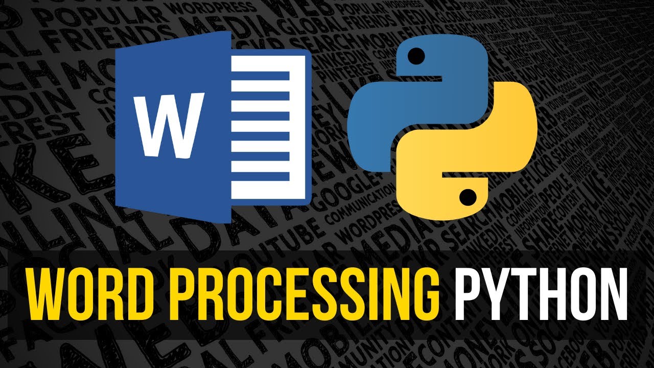 Word File Processing In Python Youtube