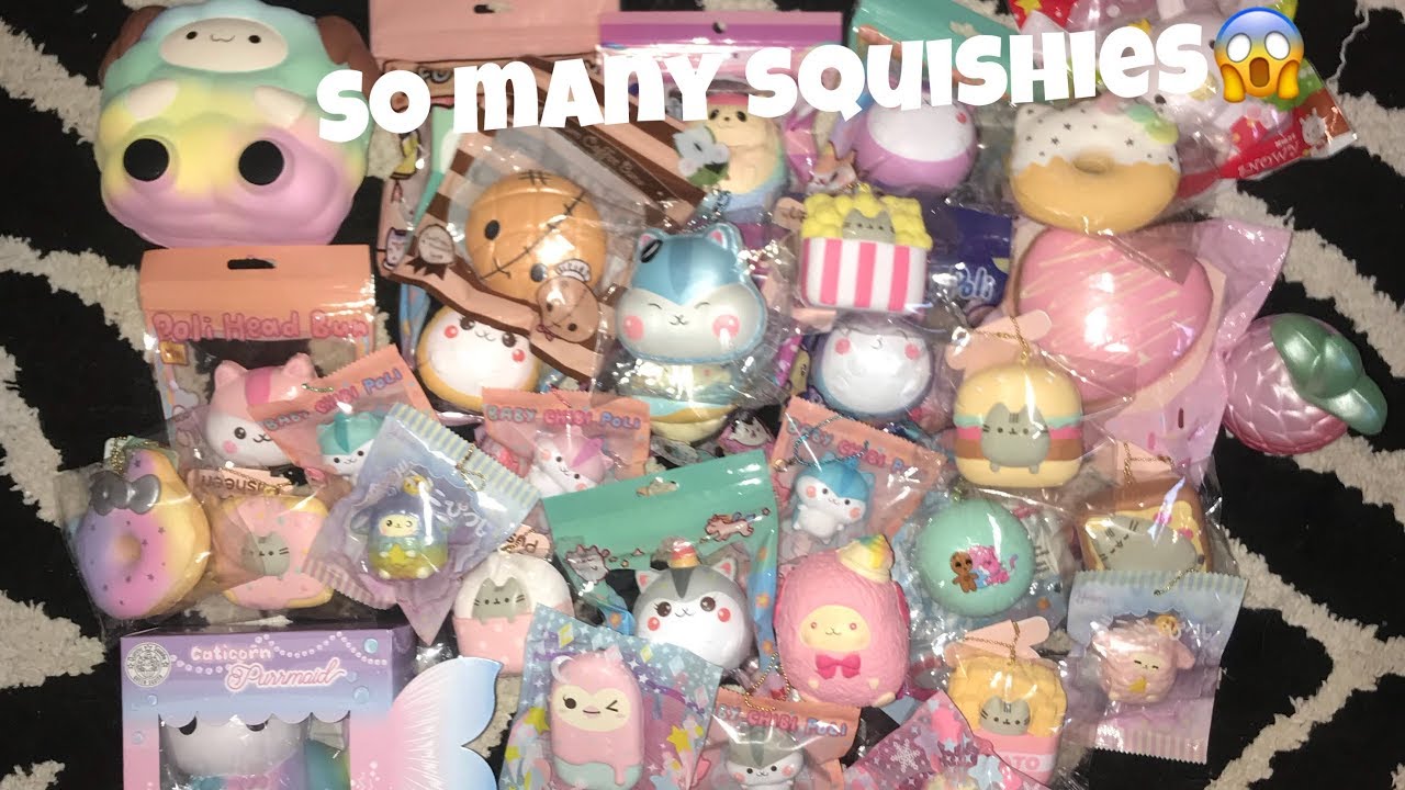 Giant Birthday Squishy Haul ёяшн Jenna Lyn Squishies And More Youtube
