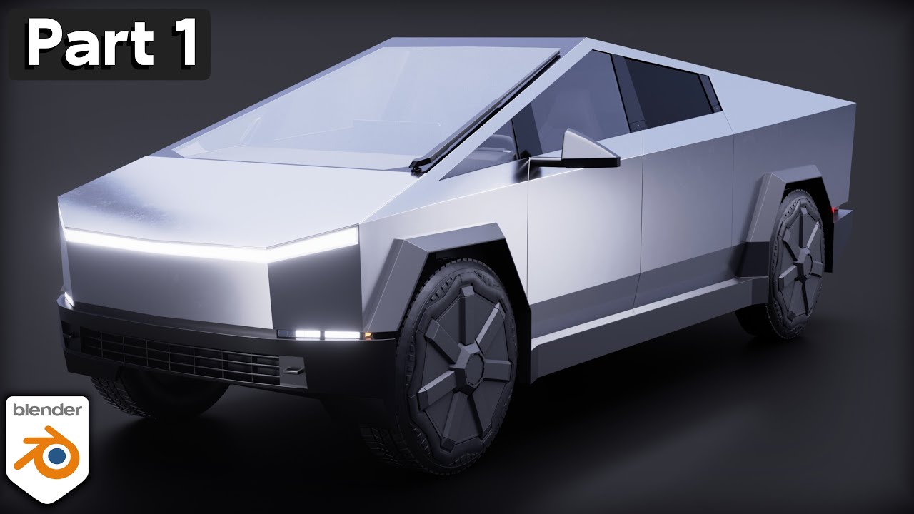 Creating A Tesla Cybertruck Part 1 Blender Tutorial Youtube