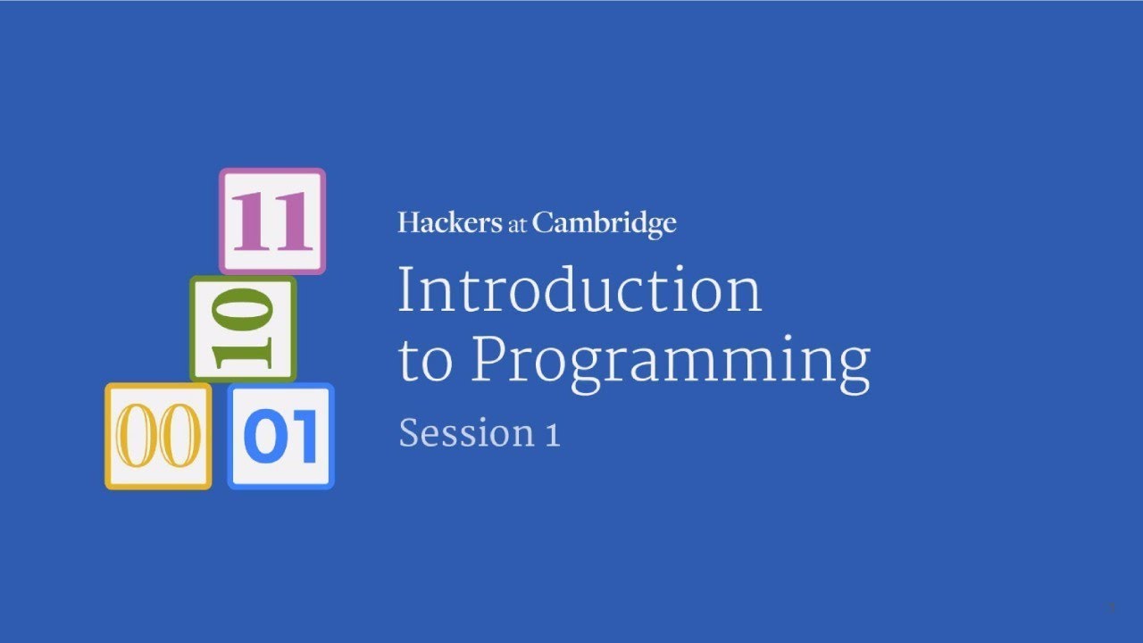 Introduction To Programming 1 Youtube