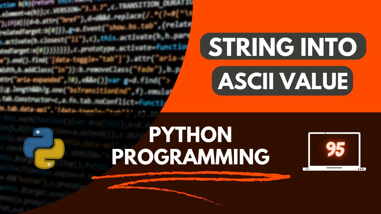Python Program To Convert String To Ascii Value Youtube