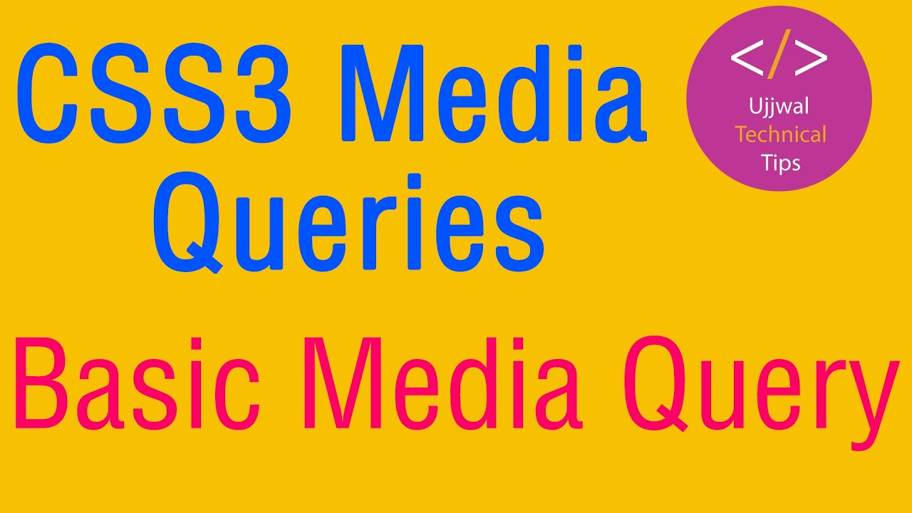 Basic Media Query Css3 Media Queries Responsive Web Design Media