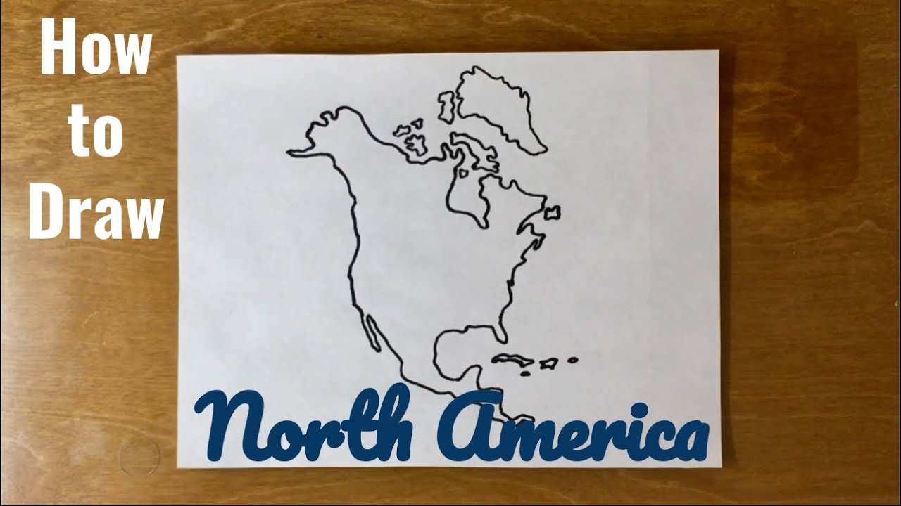 How To Draw North America Map Easily Step By Step 49 Off