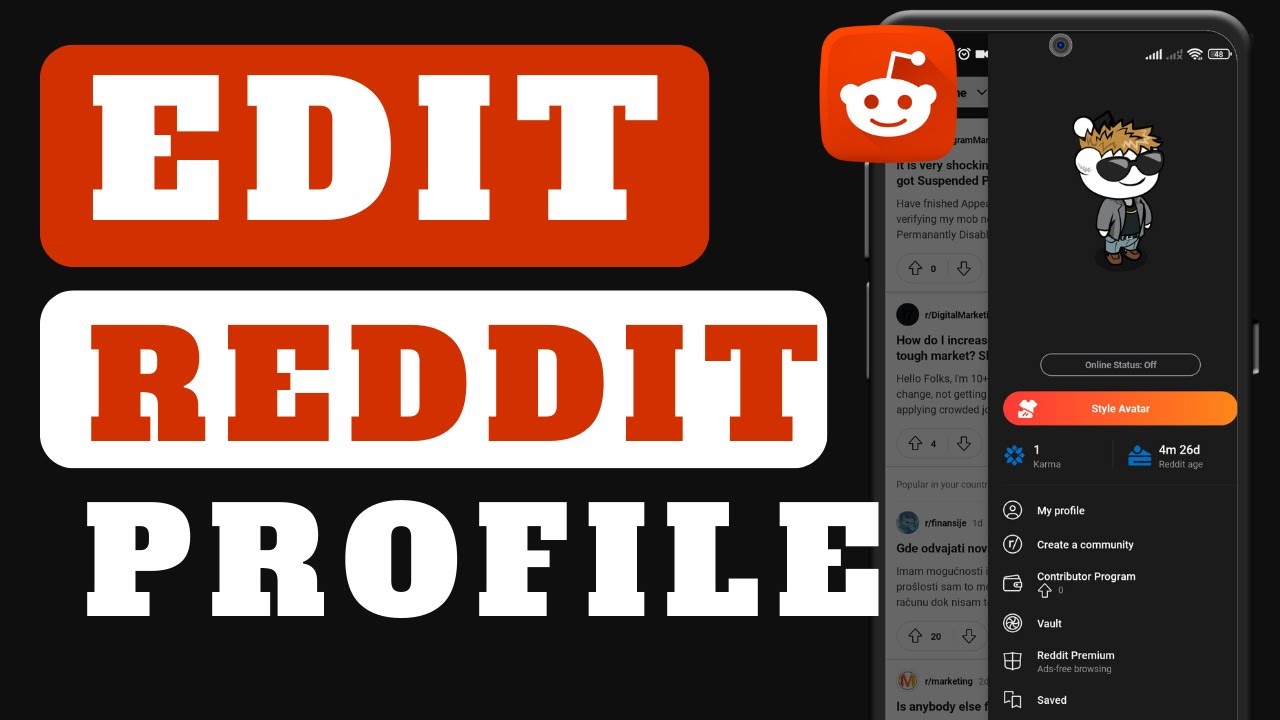 How To Reddit Profile Editing New Update Tutorial Youtube