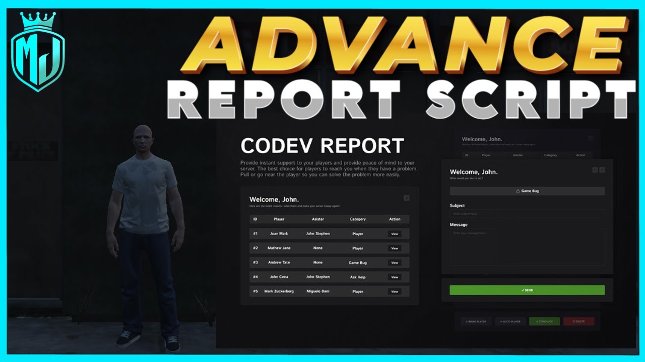 Qb Esx Advance Report Script Free Fivem Roleplay Scripts Fivem