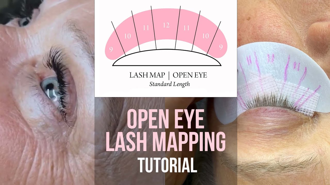 Open Eye Lash Extension Mapping Full Tutorial Youtube