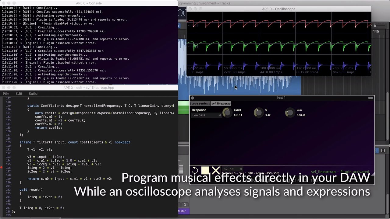 Audio Programming Environment 0 5 0 C Dsp Directly In Your Daw