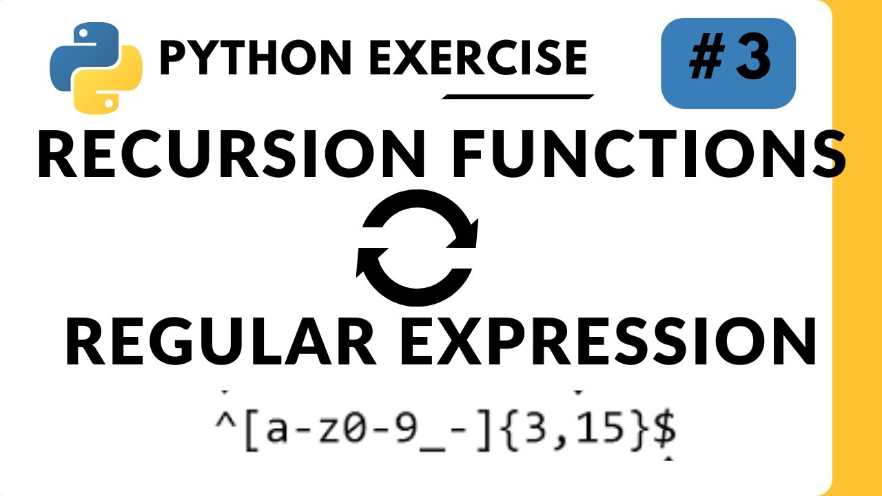 Regular Expression Recursion Python Exercise Youtube