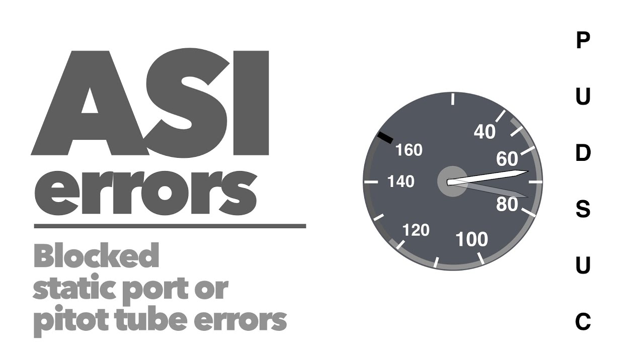 Airspeed Indicator Asi Errors Youtube