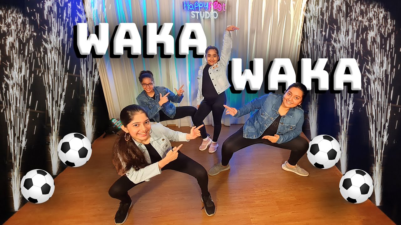 Waka Waka Shakira Simple Dance Choreography For Kids Beginner