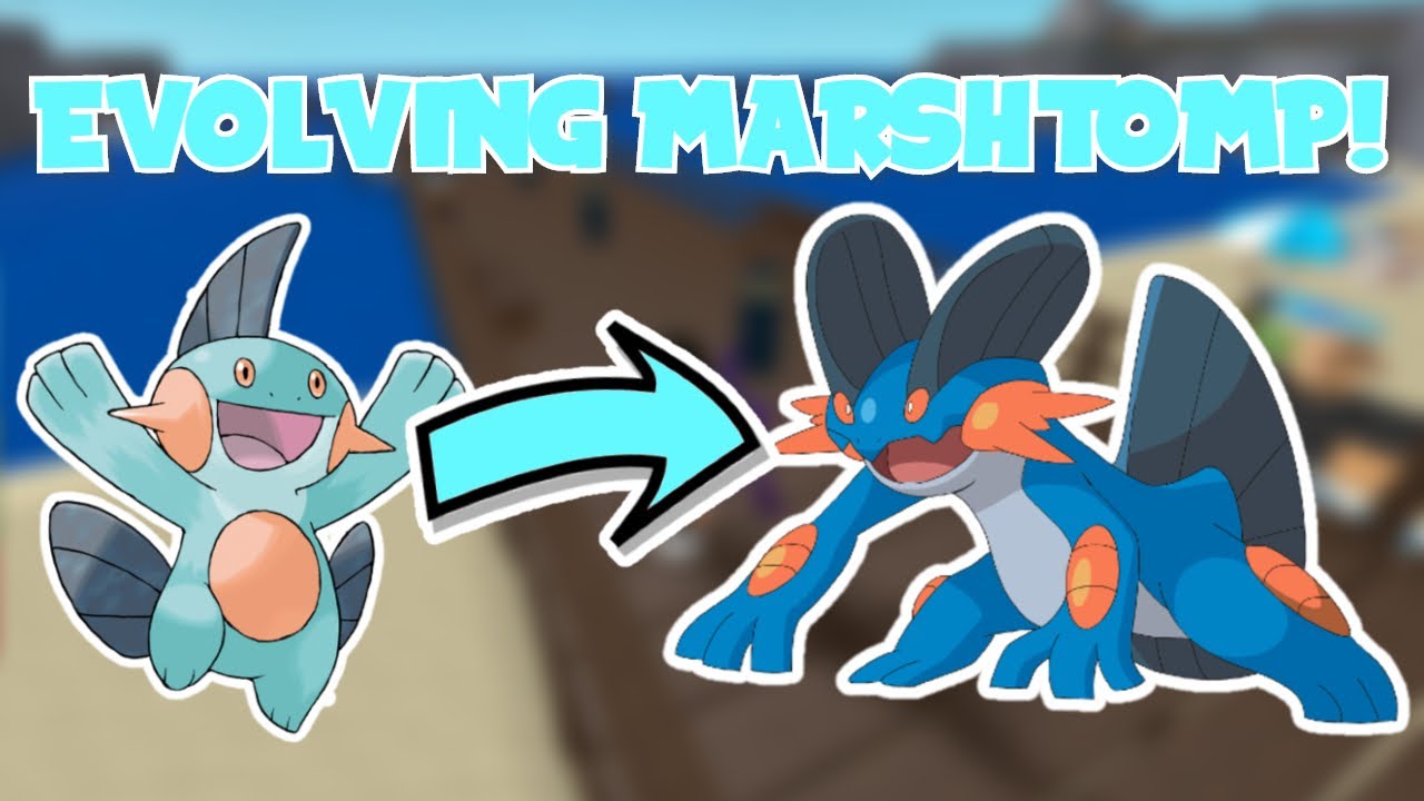 Evolving Marshtomp Roblox Pokemon Brick Bronze Youtube