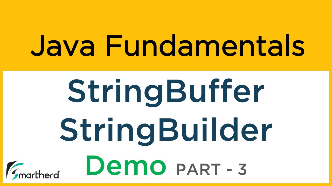 Java Stringbuffer Stringbuilder Example Java Tutorial For Beginners