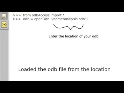 Abaqus Reading Results From Odb With Python Script Youtube