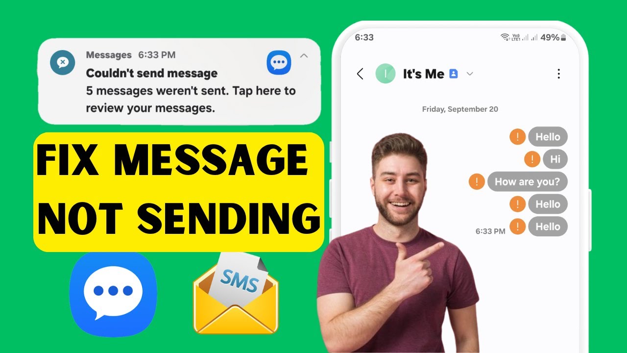 How To Fix Message Not Sending Problem 2024 Failed To Send Text