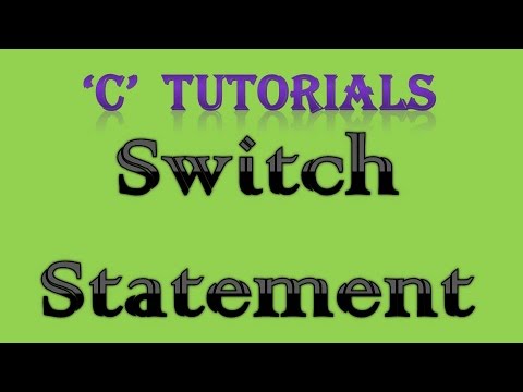 C Programming Tutorial 18 Switch Statement Youtube