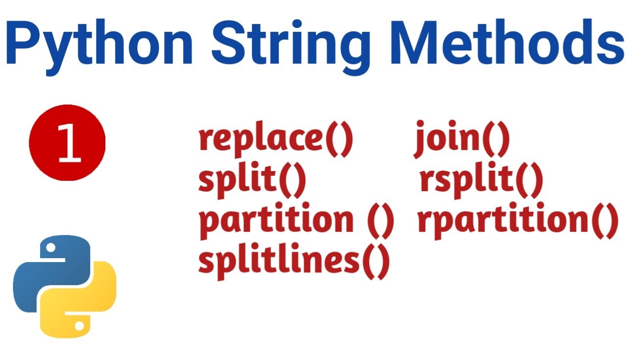 Python String Methods Part 1 Python String Tutorial Join Replace