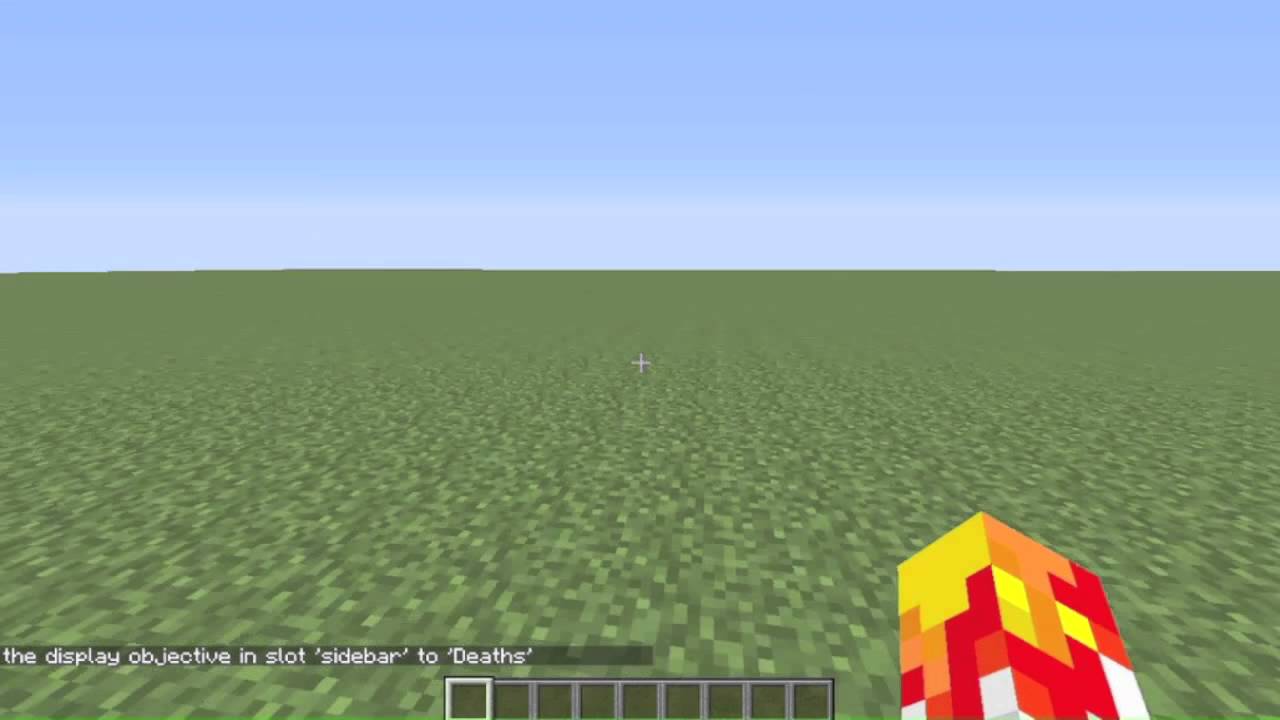 How To Add A Deathcounter In Minecraft Youtube