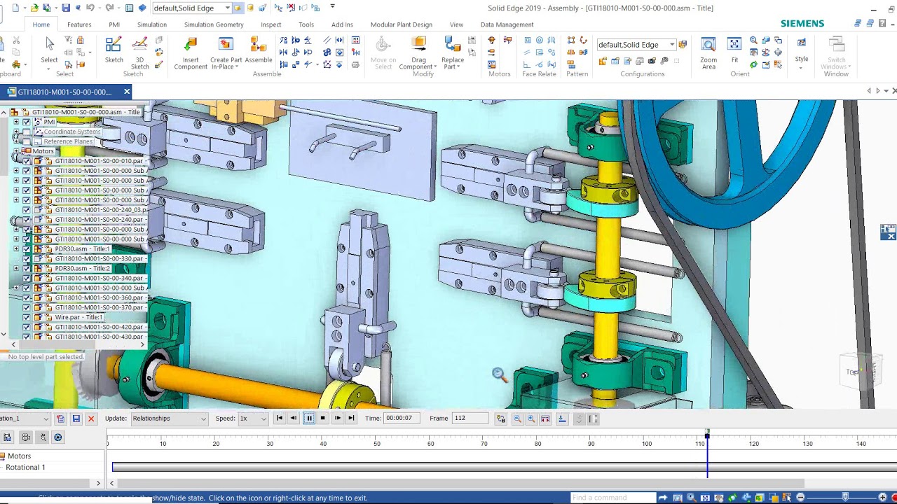 Siemens Solid Edge 2019 Simulation Motor Youtube